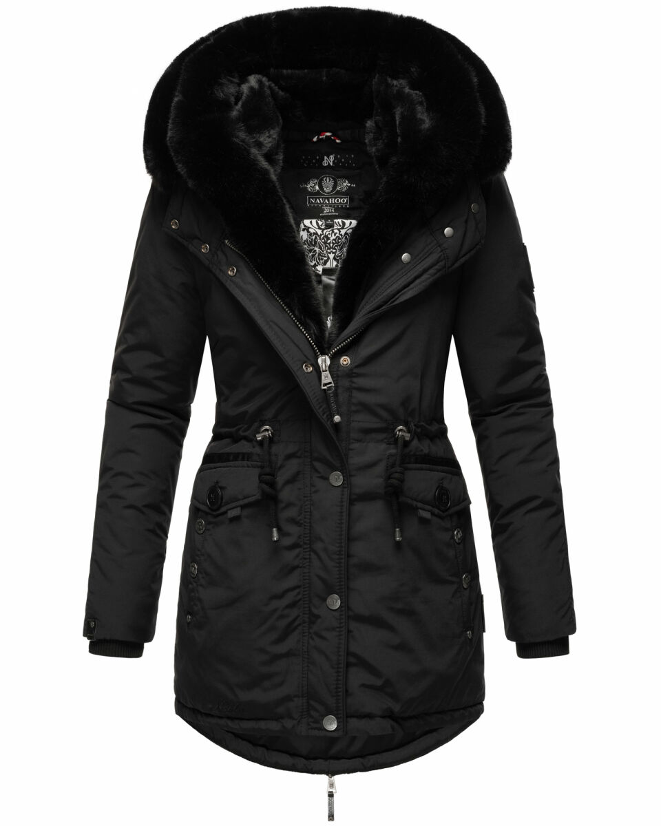 Navahoo Sweety Delux Damen Winterjacke B938 Schwarz Größe S - Gr. 36, 169,90